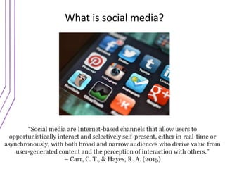 Social media for science communication - URMA Presentation | PPTX
