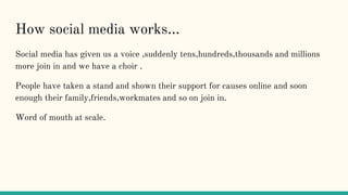 Social media for social change | PPT