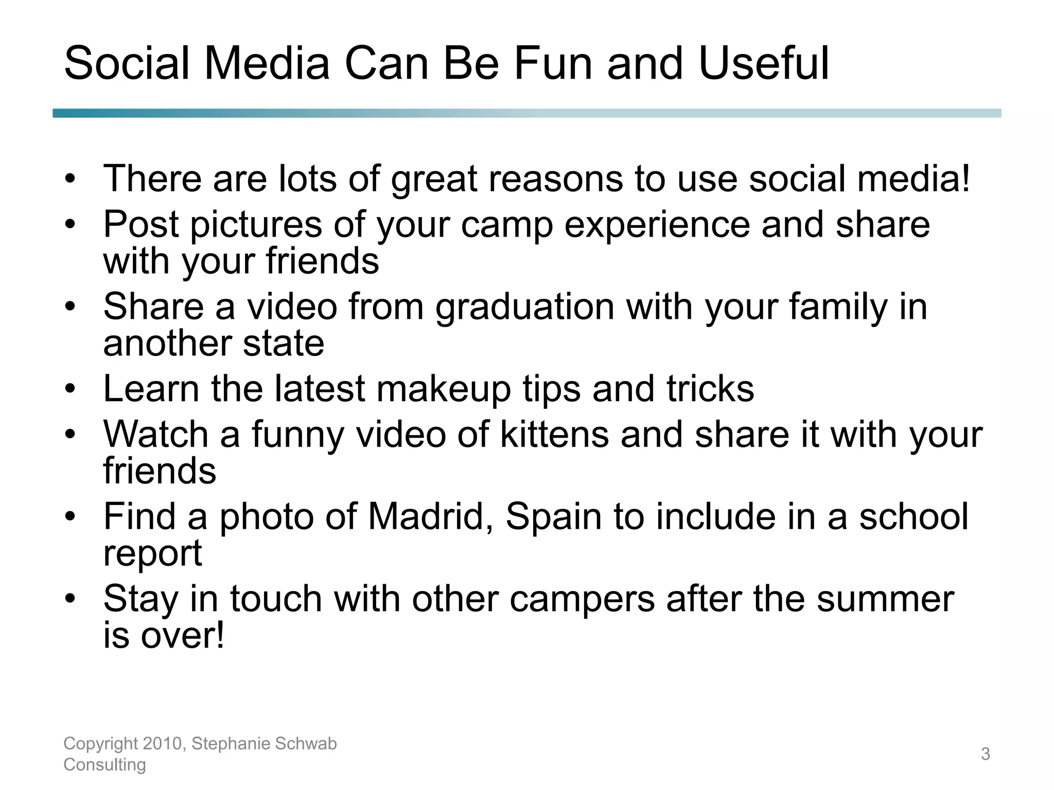 Social Media Smarts for Teens | PPTX