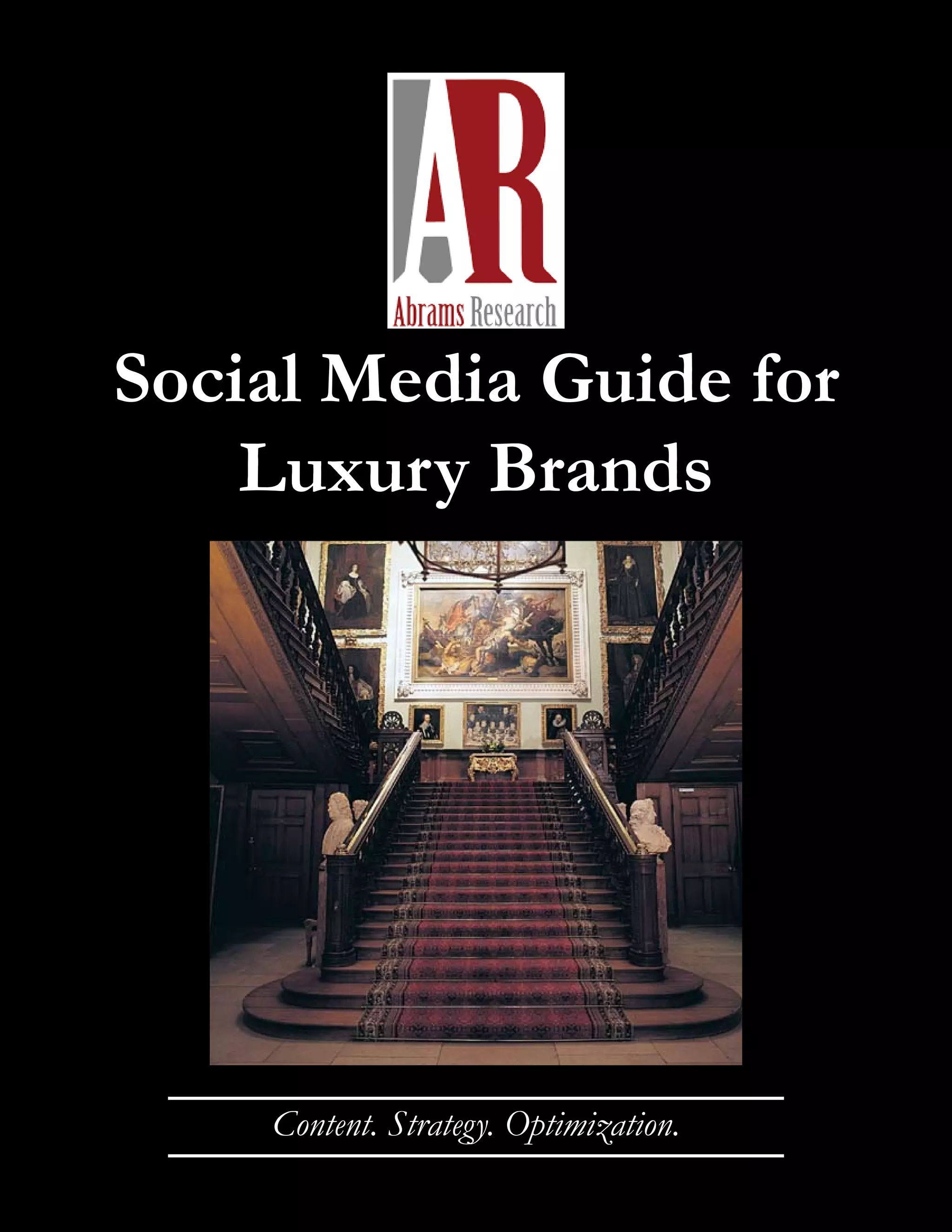 Social Media Guide for Luxury Brands | PDF