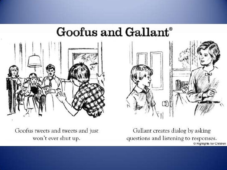 Social Media Guidelines With Goofus And Gallant