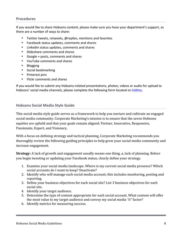 Social Media Playbook | PDF