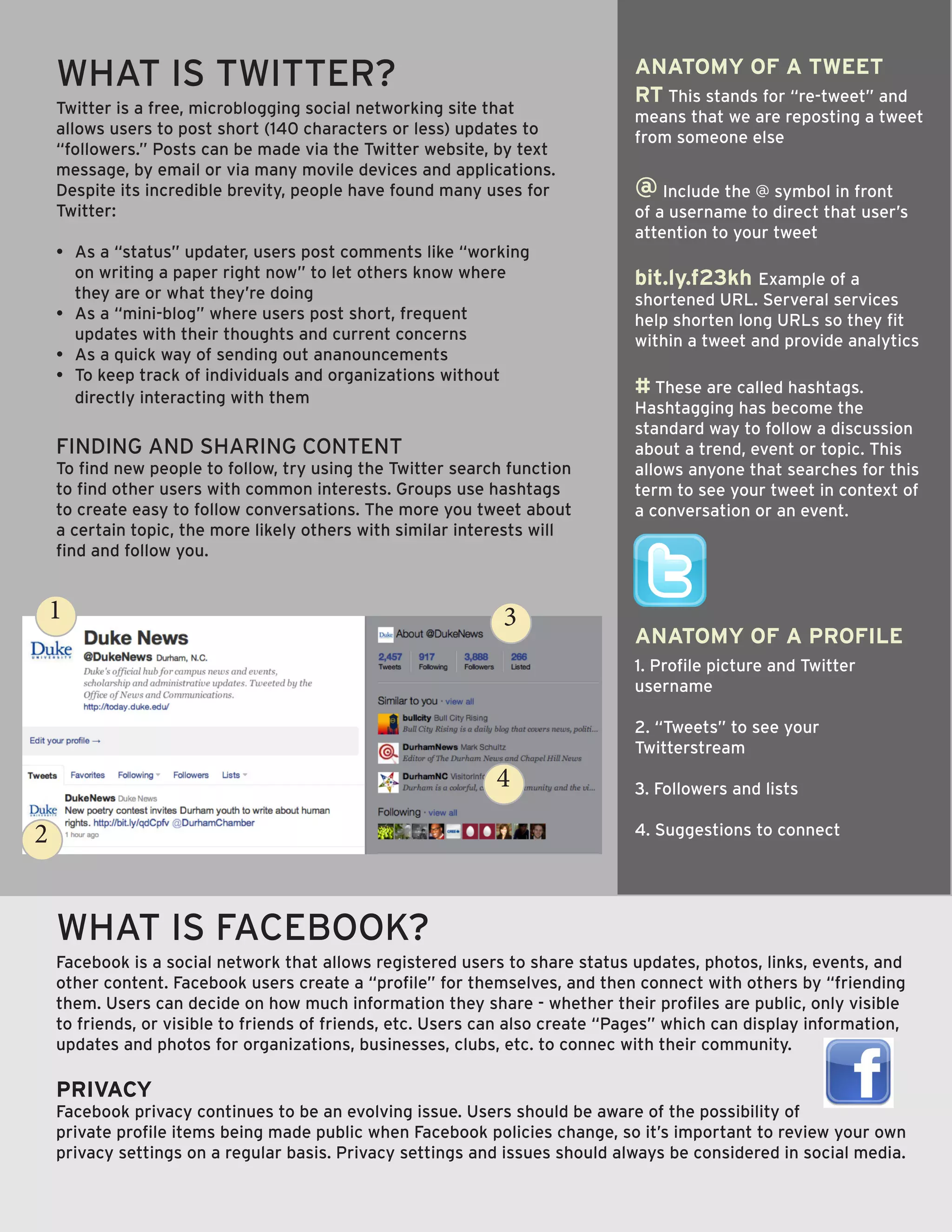 Social mediahandoutfinal | PDF | Internet for Beginners | Internet