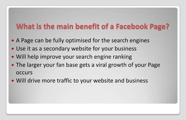 Social media – how it works presentation facebook | PPT