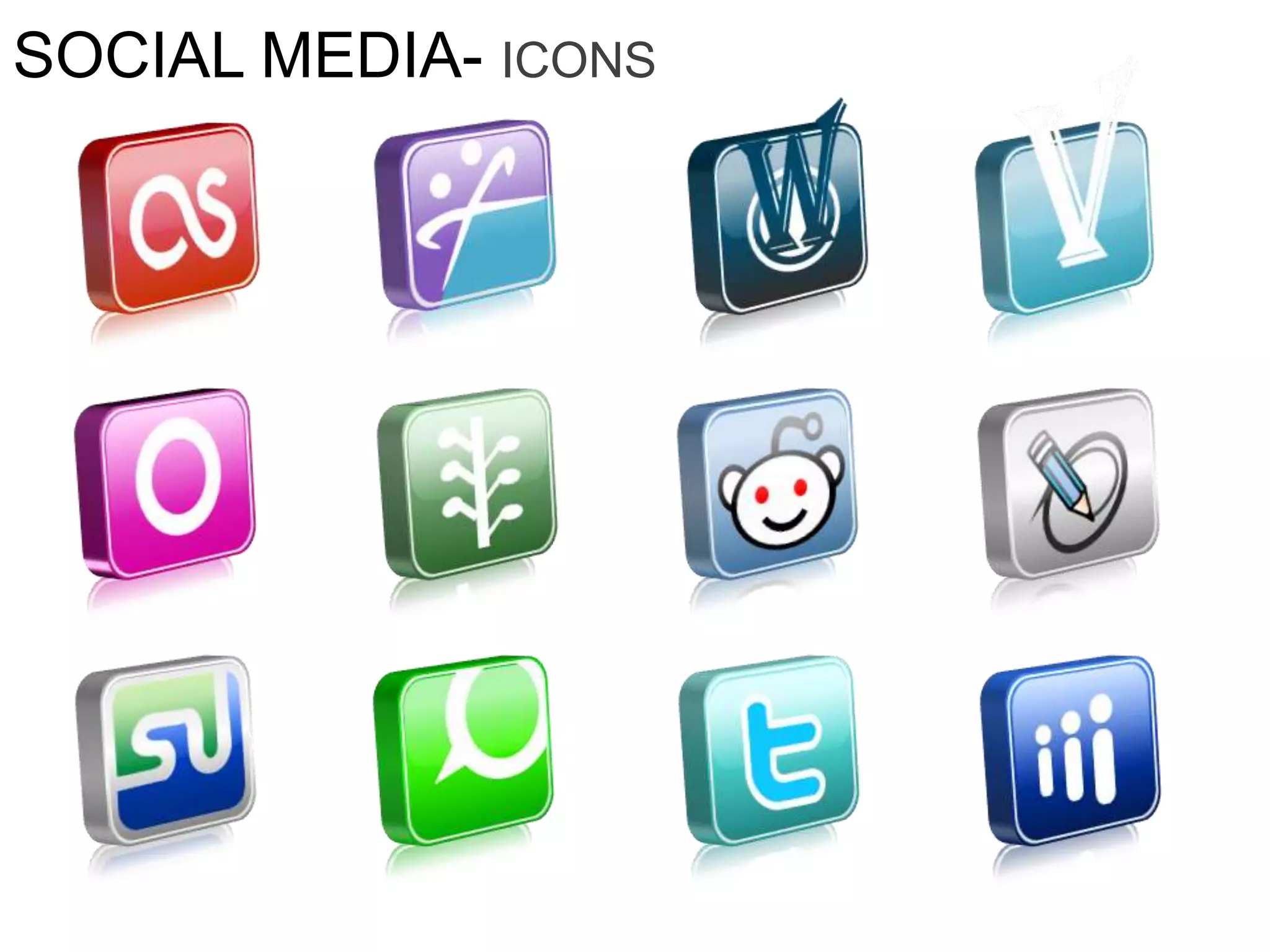 Social media icons powerpoint presentation templates | PPTX