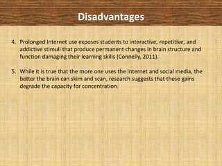 Social media in education advantages & disadvantages | PPT