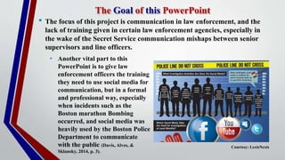 Diverse Social Media Networks in Public Safety PowerPoint for CCHE 590 ...
