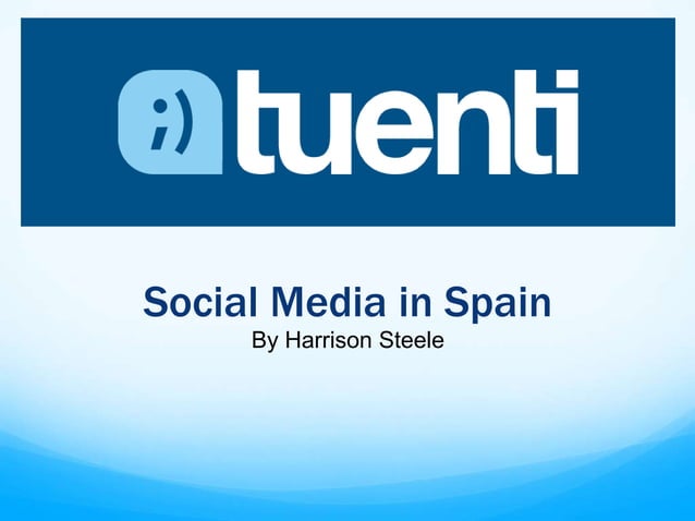 Social Media in spain | PPT