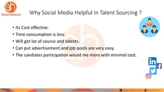 Social media in talent sourcing | PPTX