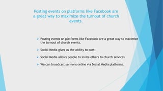 Social media in the church power point | PPTX