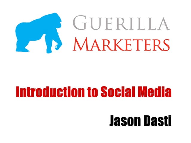 A Social Media Introduction | PPT