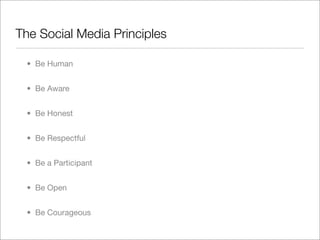 Social Media Principles | PDF