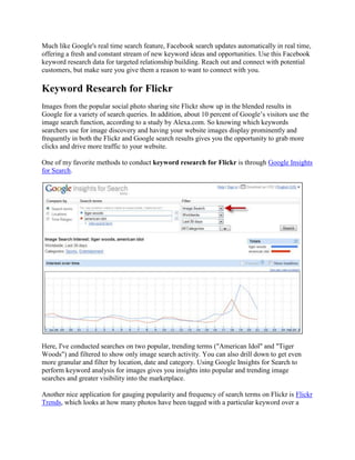 Social media keywords | PDF | Search | Internet