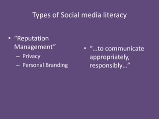 Social Media Literacy | PPTX