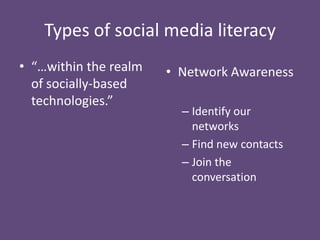 Social Media Literacy | PPTX
