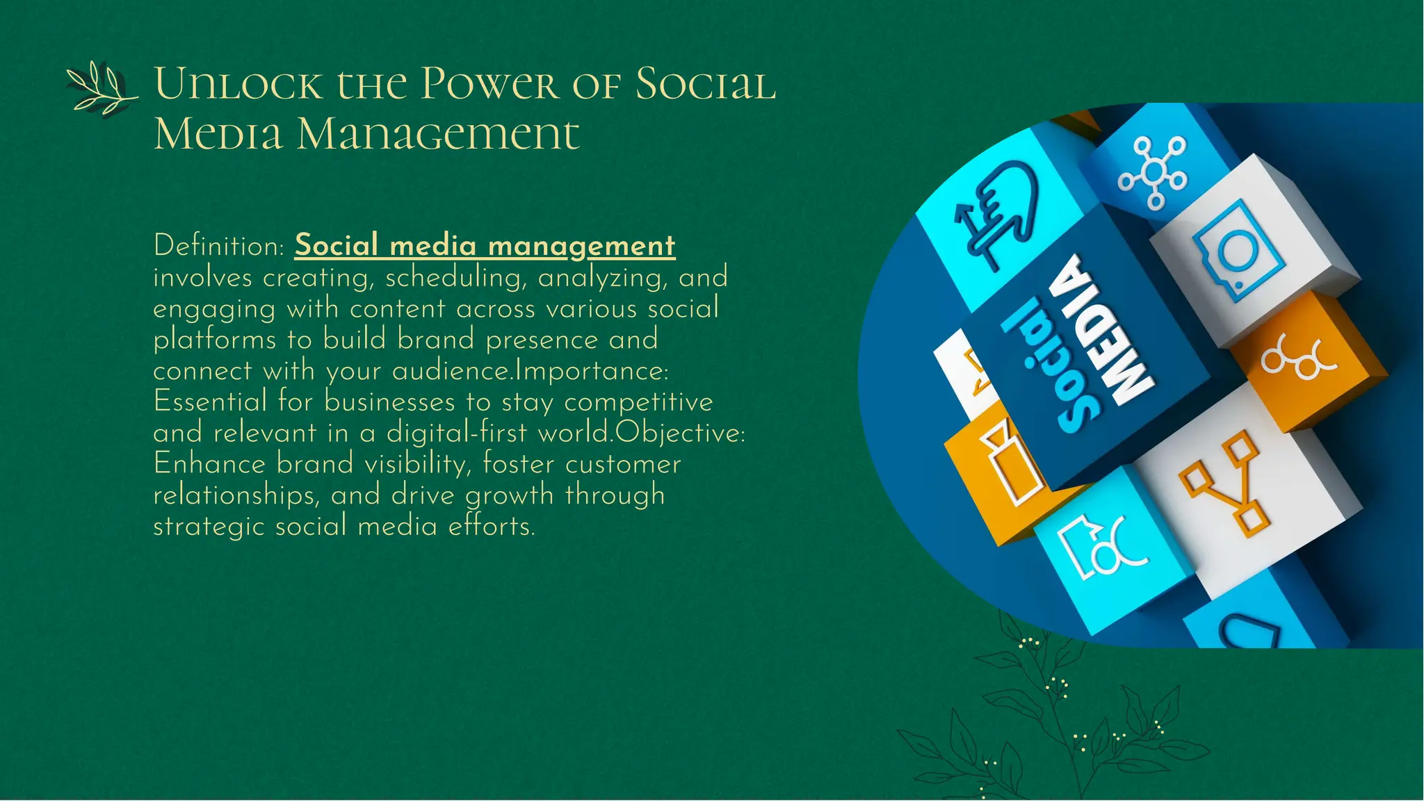 Introduction to Social Media Management. | PDF