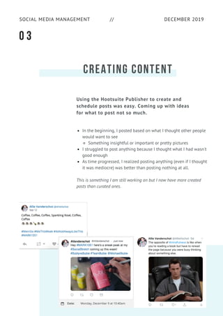 Social Media Management: A Self-Reflection | PDF