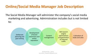 Social media manager role & responsibilities | PDF