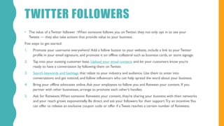 Social media marketing - Part 7 Twitter | PPT