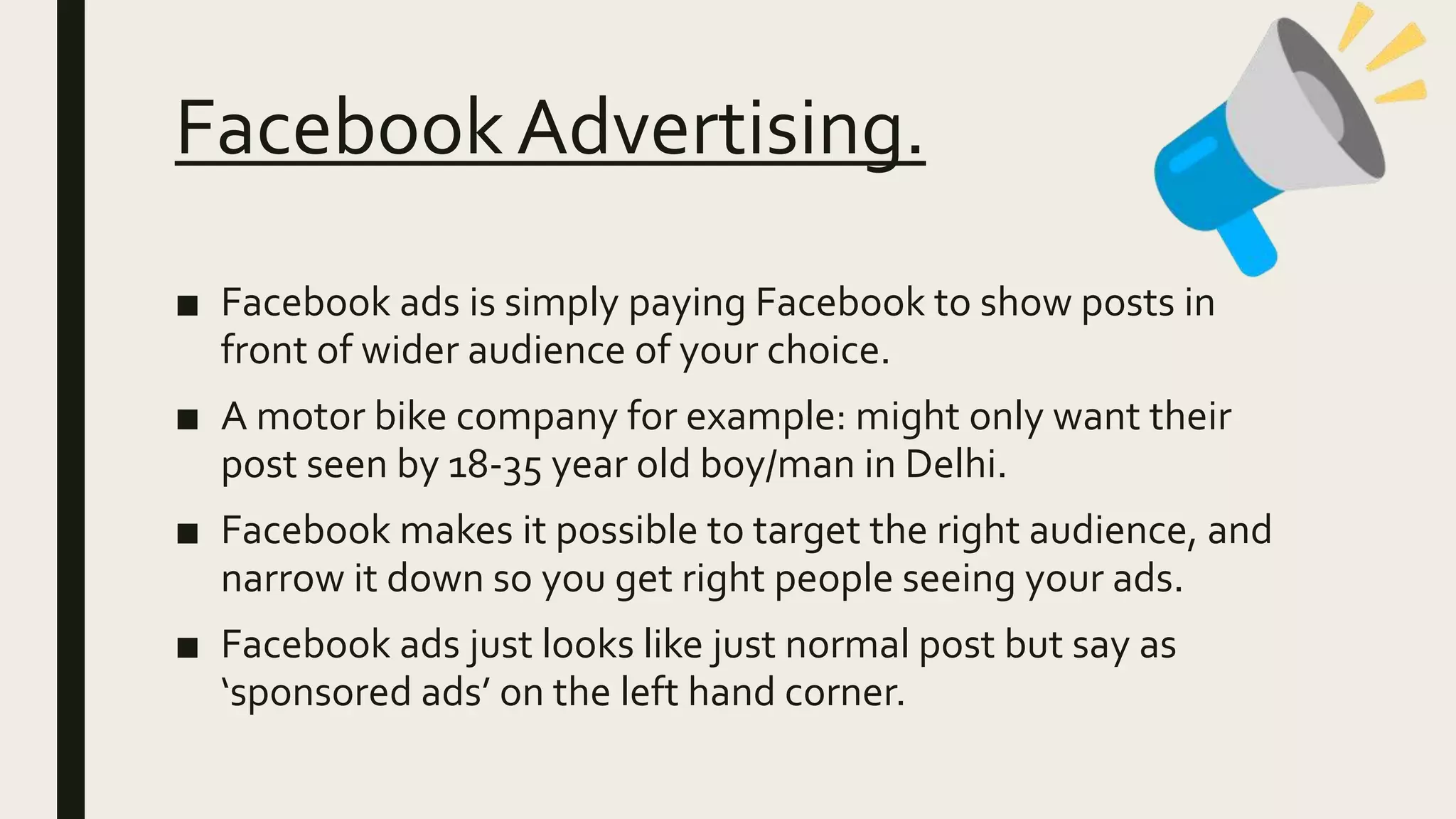 Facebook Marketing Presentation. | PPTX