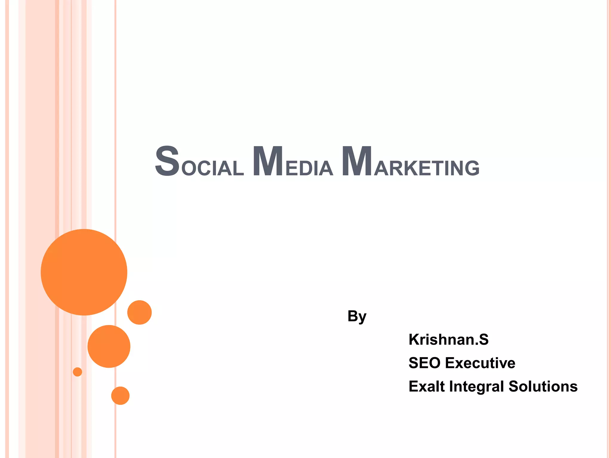 Social media marketing ppt | PPTX