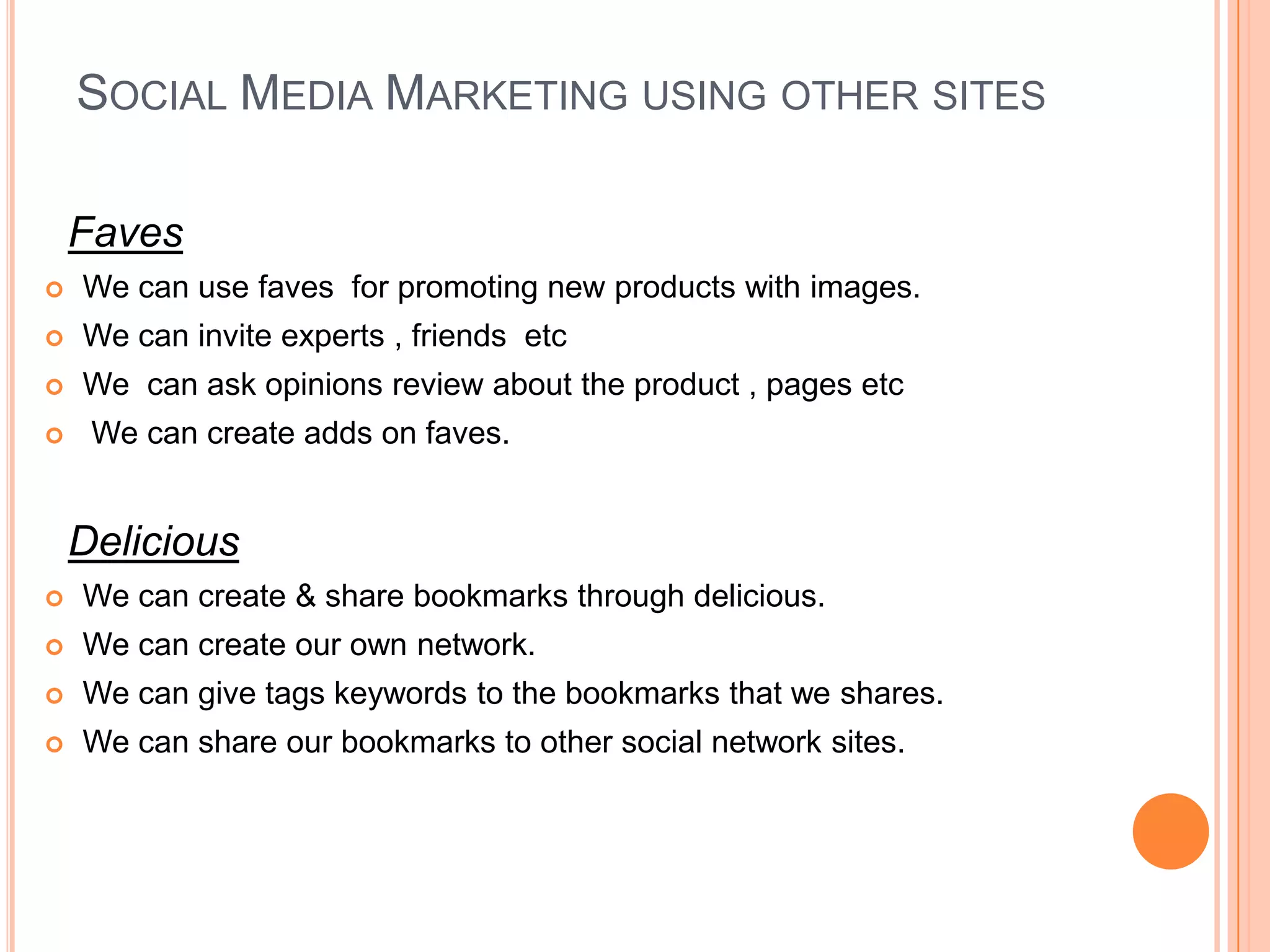 Social media marketing ppt | PPTX