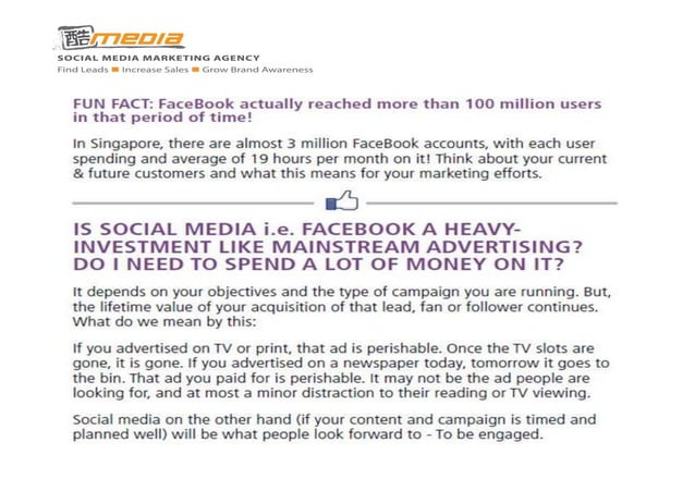 Social media marketing - Why Facebook | PPT