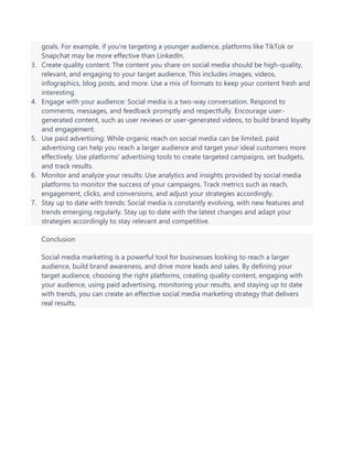 Social Media Marketing | PDF