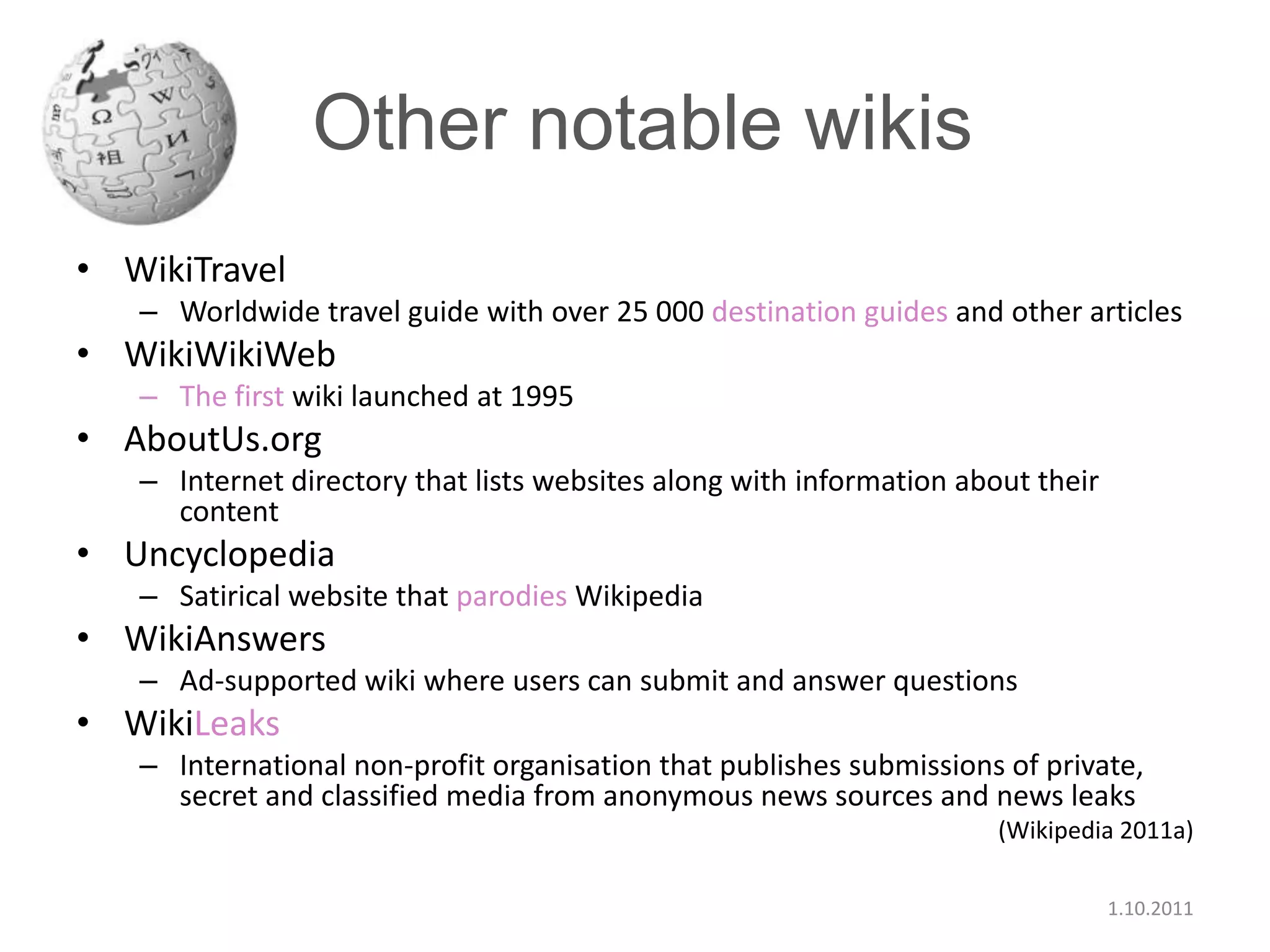 Wikis | PPTX