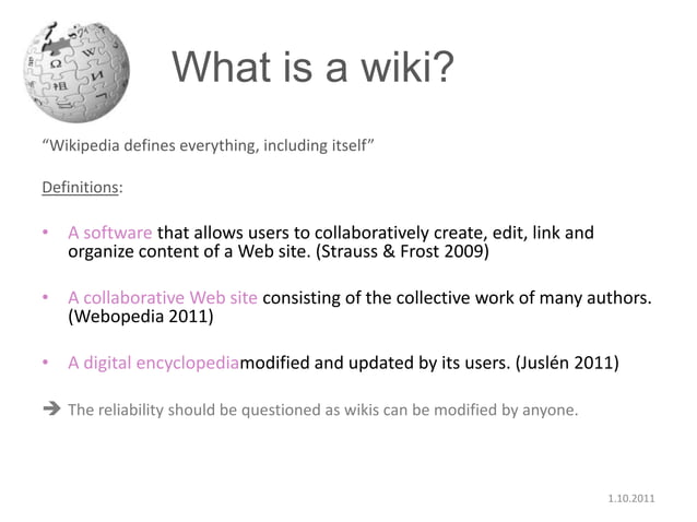 Wikis | PPTX