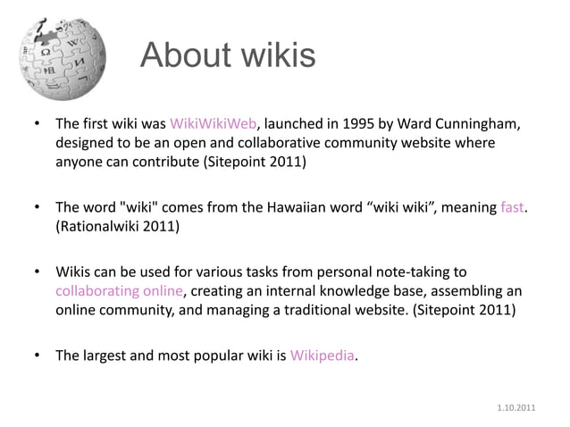 Wikis | PPTX