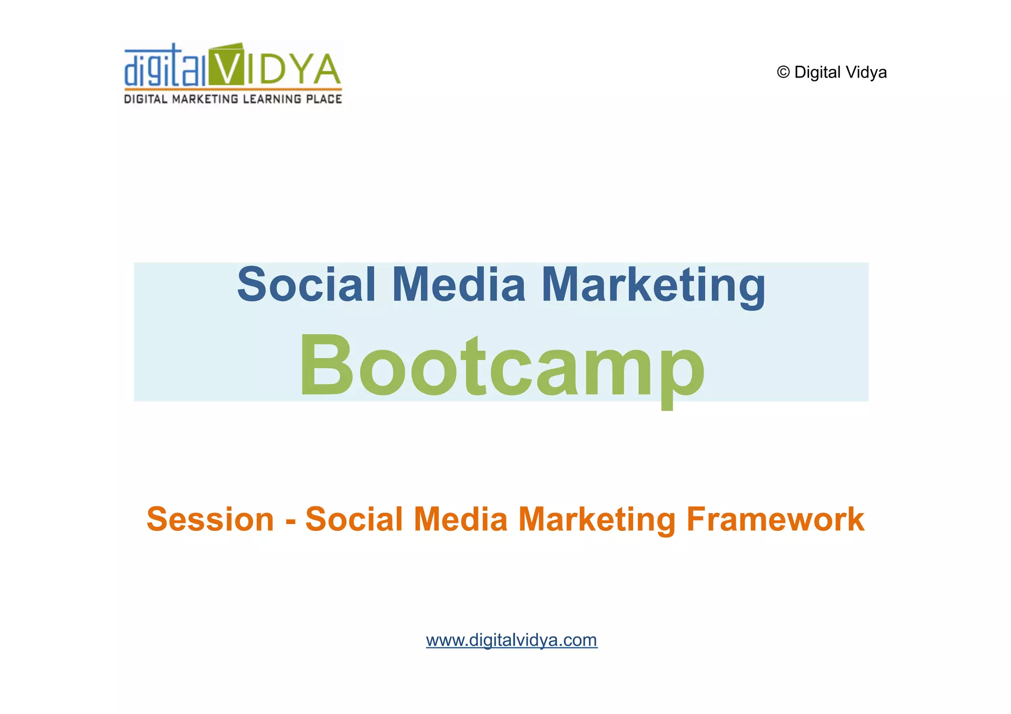 Social Media Marketing Framework for B2C Businesses | PPT