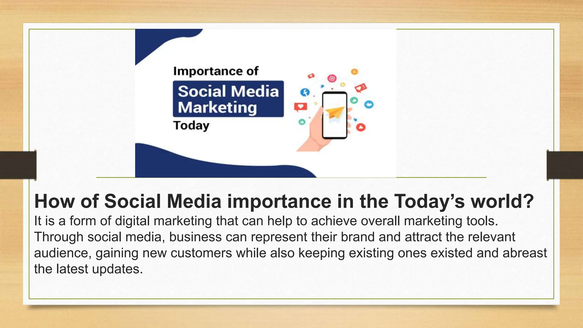 Social Media Marketing New (Modern World) | PPTX