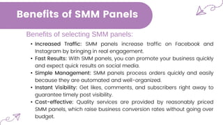SMM Panels: Benefits, Usage, and SMM Cyber's Panels | PPT