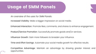 SMM Panels: Benefits, Usage, and SMM Cyber's Panels | PPT