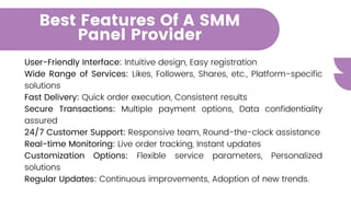SMM Panels: Benefits, Usage, and SMM Cyber's Panels | PPT