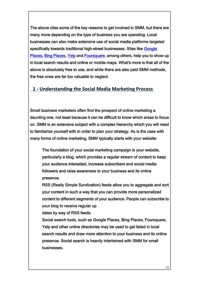 Social media marketing project | PDF
