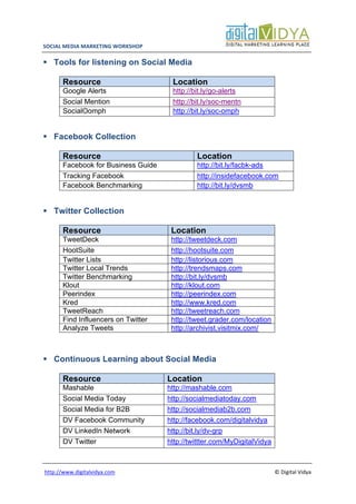 Social Media Marketing (SMM) Resource Guide | PDF