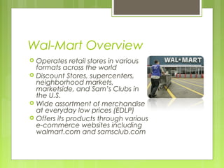 Social media marketing strategy for wal mart | PPT