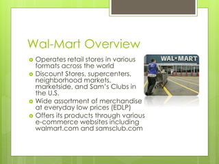 Social media marketing strategy for wal mart | PPTX