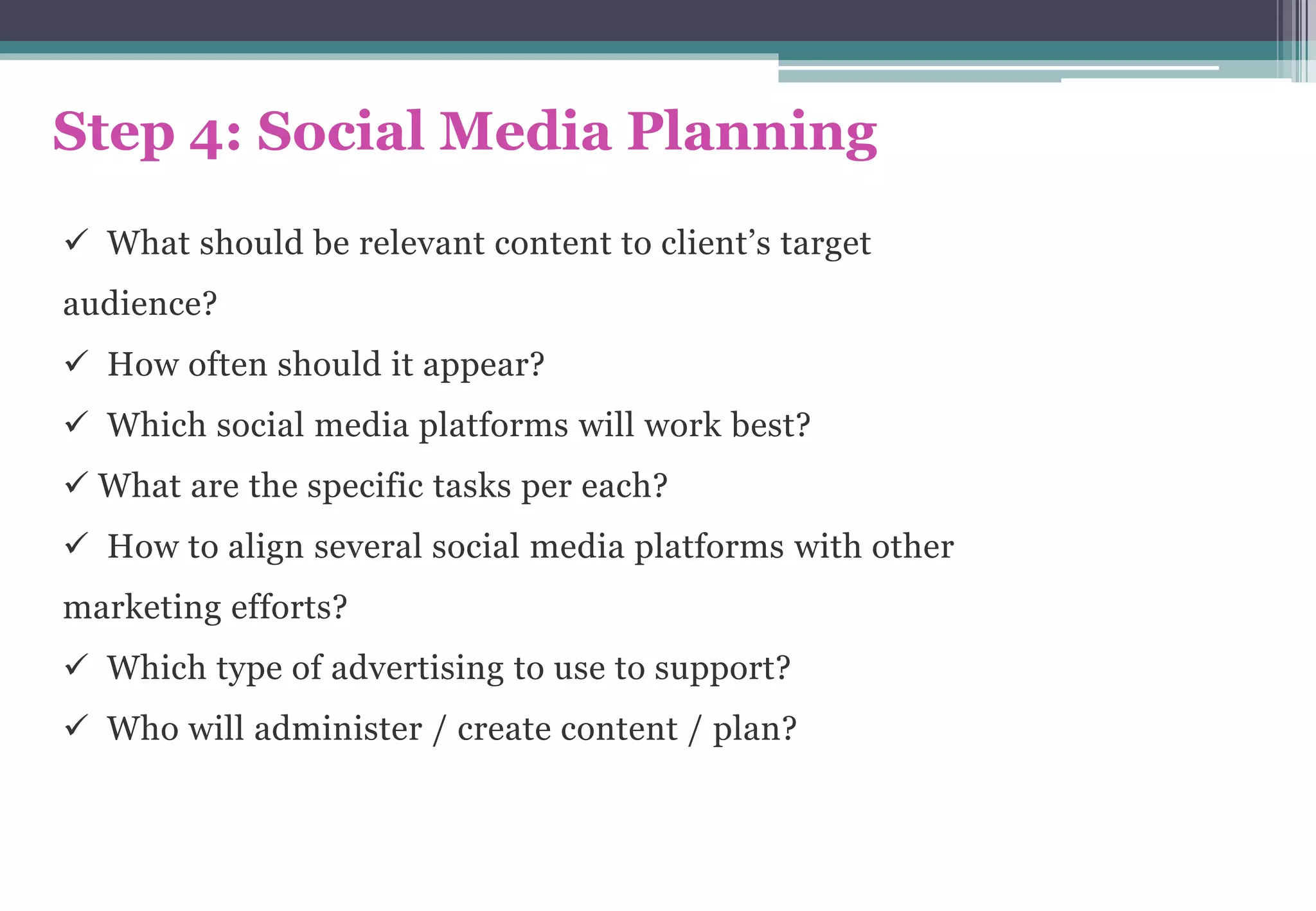 Social Media Marketing Strategy. Step-by-step Guide. | PPT
