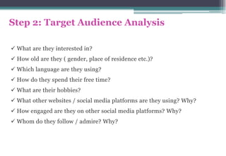 Social Media Marketing Strategy. Step-by-step Guide. | PPT