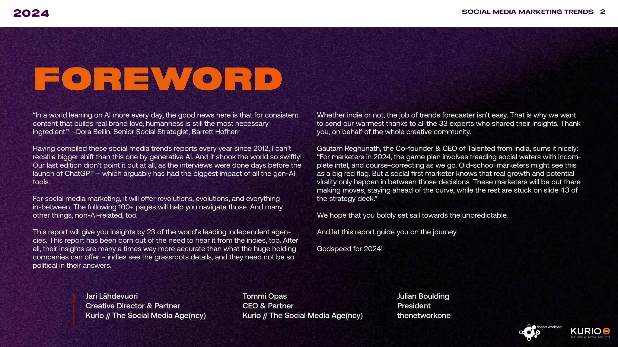 Social Media Marketing Trends 2024 // The Global Indie Insights | PDF