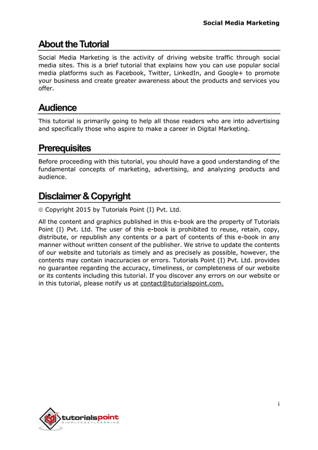 Social media marketing - tutorial | PDF