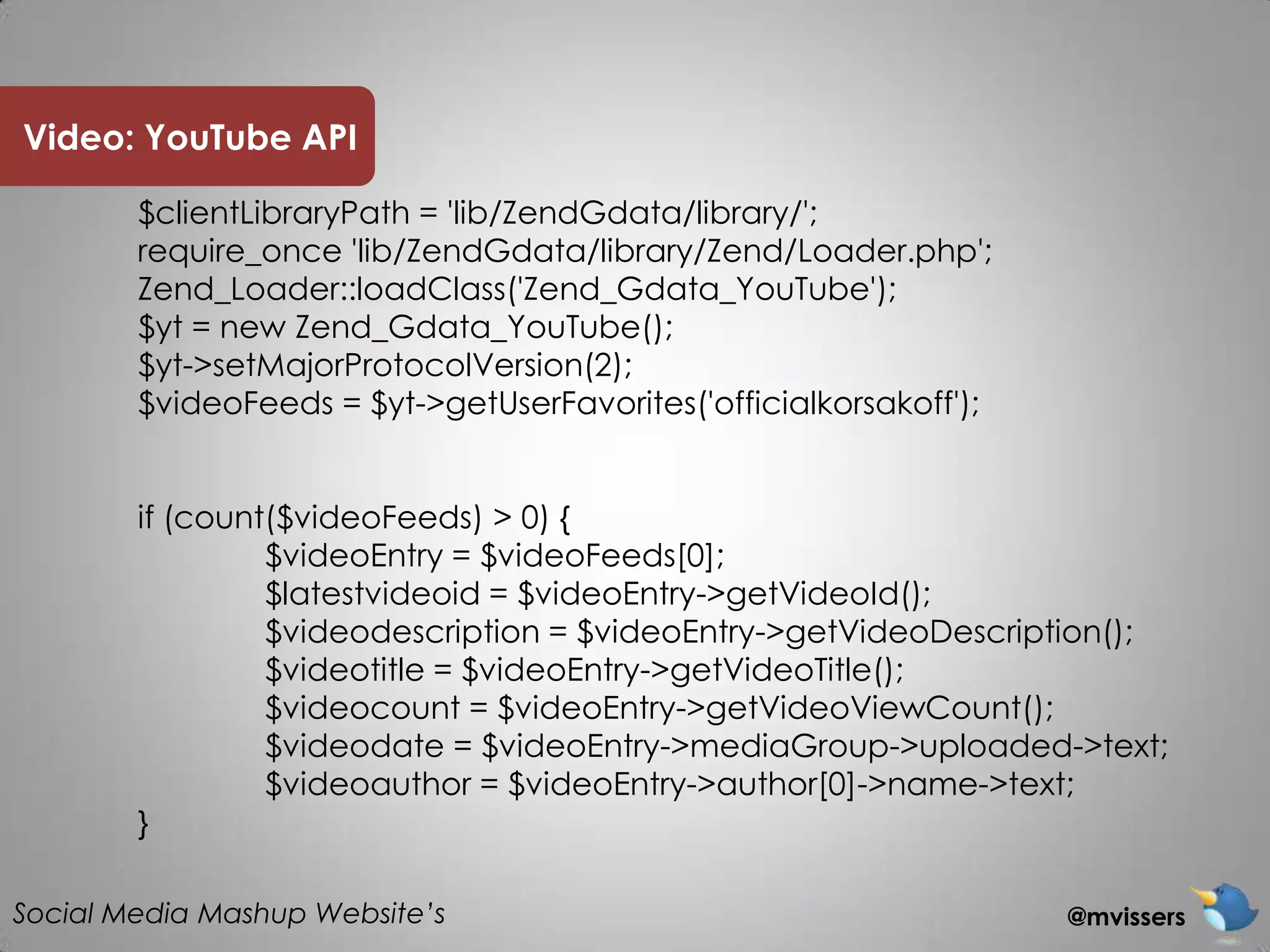 Social media mashup website's | PPT