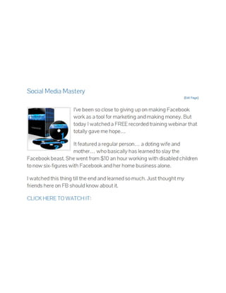 Social media mastery pdf | PDF