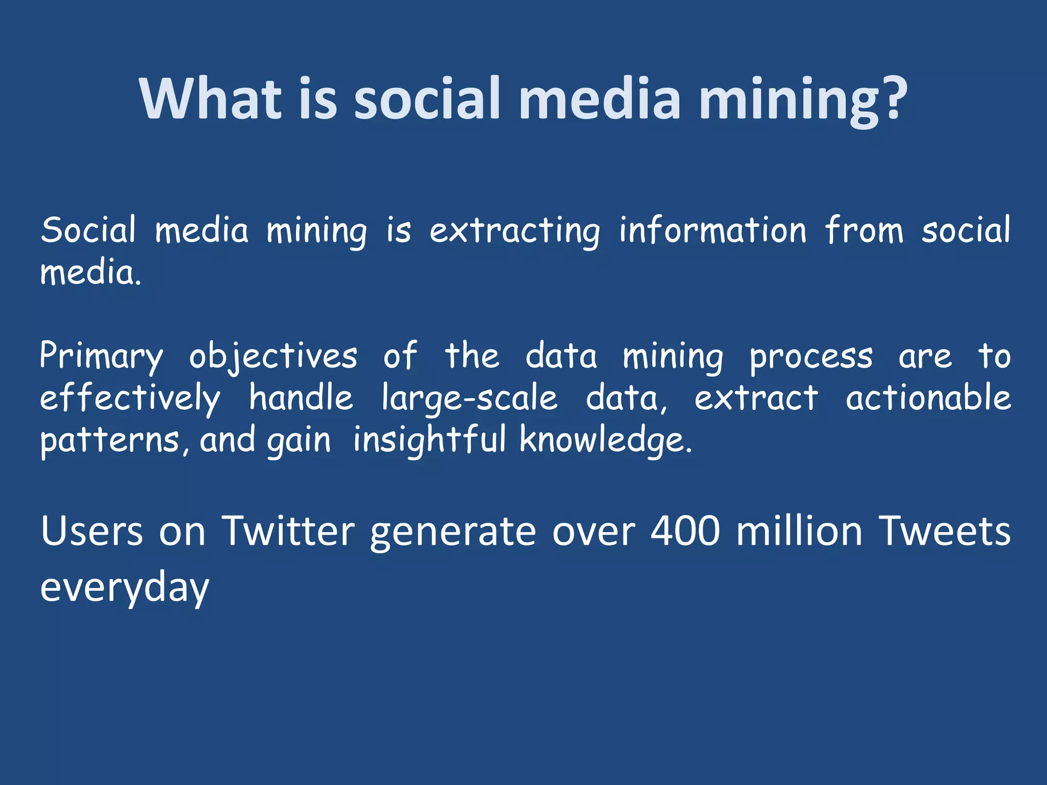Social media mining PPT | PPTX
