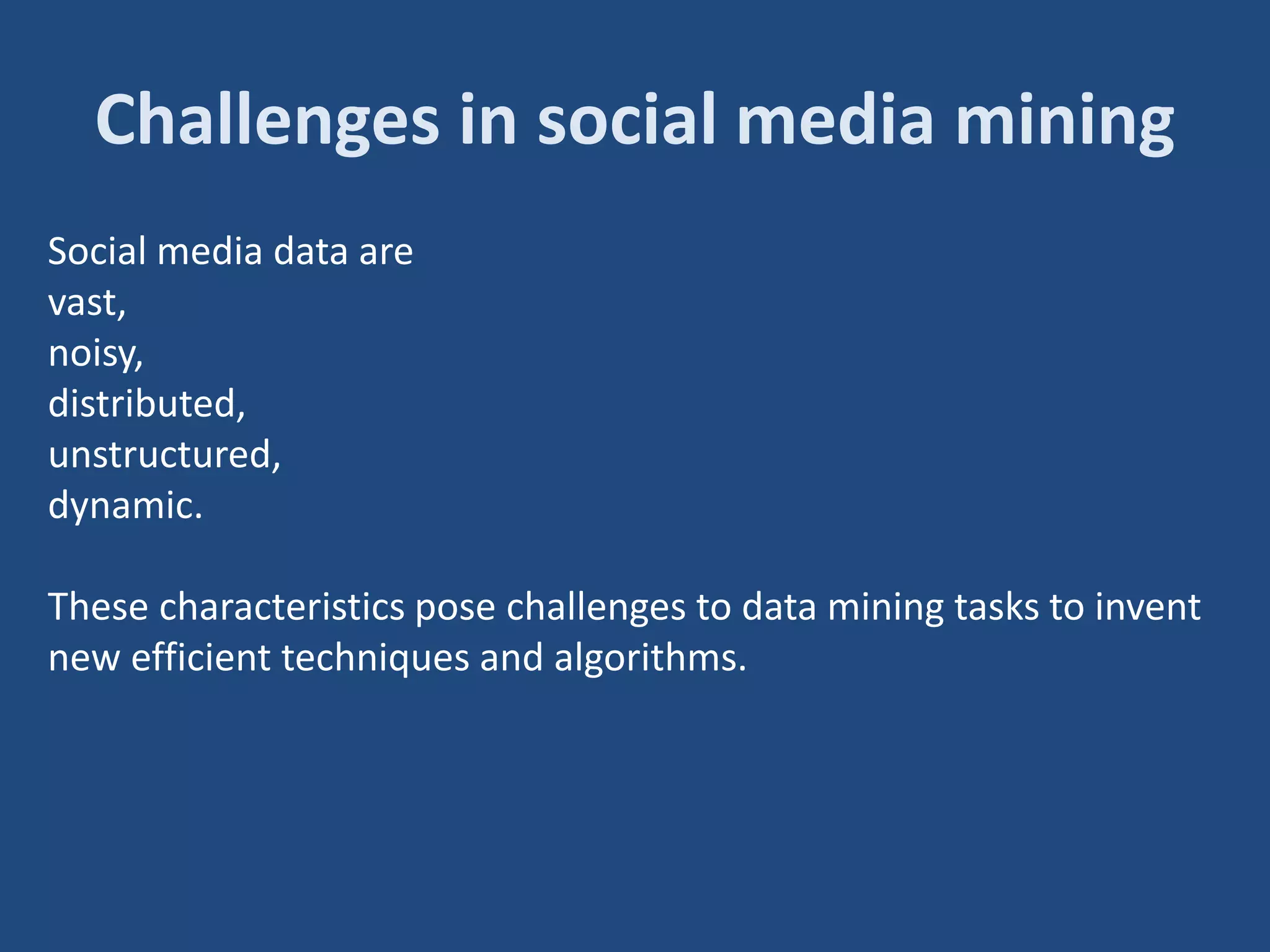 Social media mining PPT | PPTX