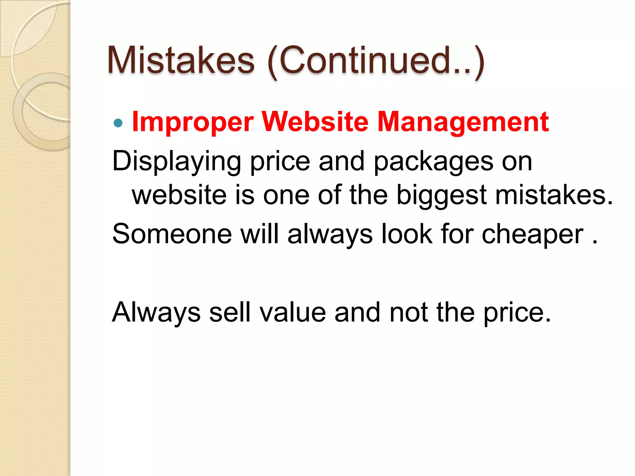 Social media mistakes | PPTX