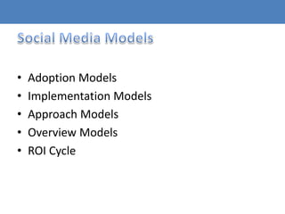 Social media models | PPT